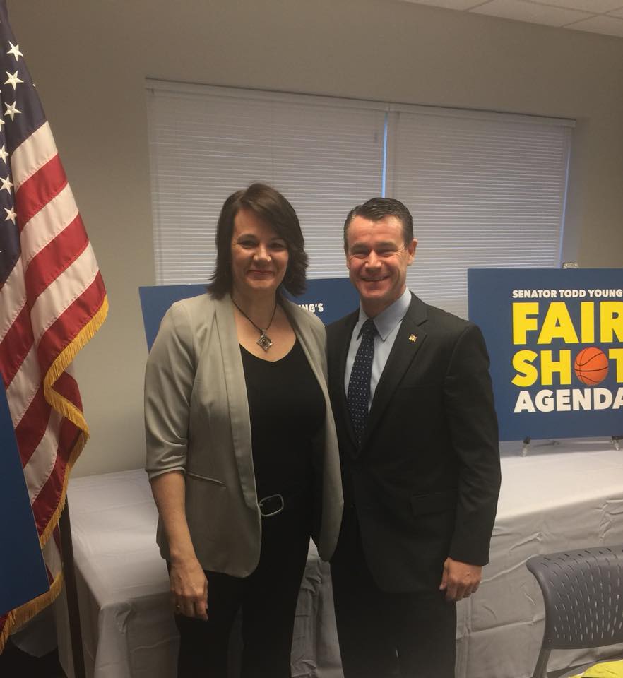 With Senator Todd Young